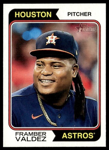 2023 Topps Heritage Framber Valdez Houston Astros #101 | eBay