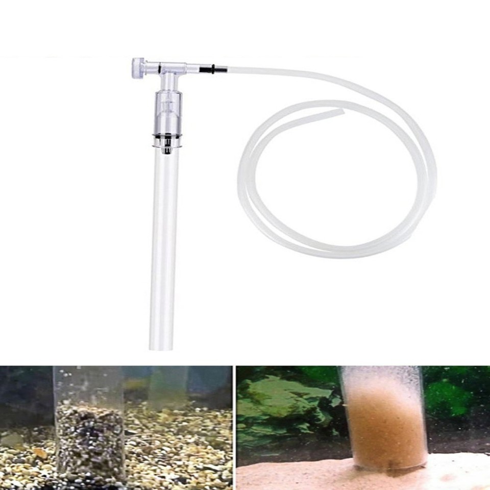 Aquarium Gravel Sand Cleaner Siphon Pump with Water Flow Adjuster for ...