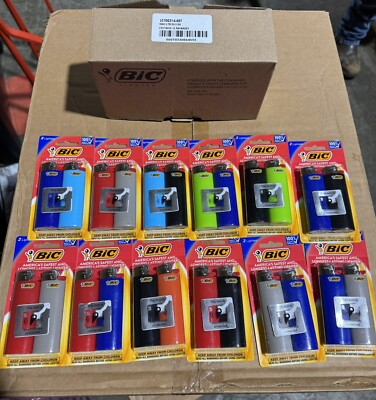 BIC Lighters 2 Pack Lot Of 12 Assorted Colors | eBay