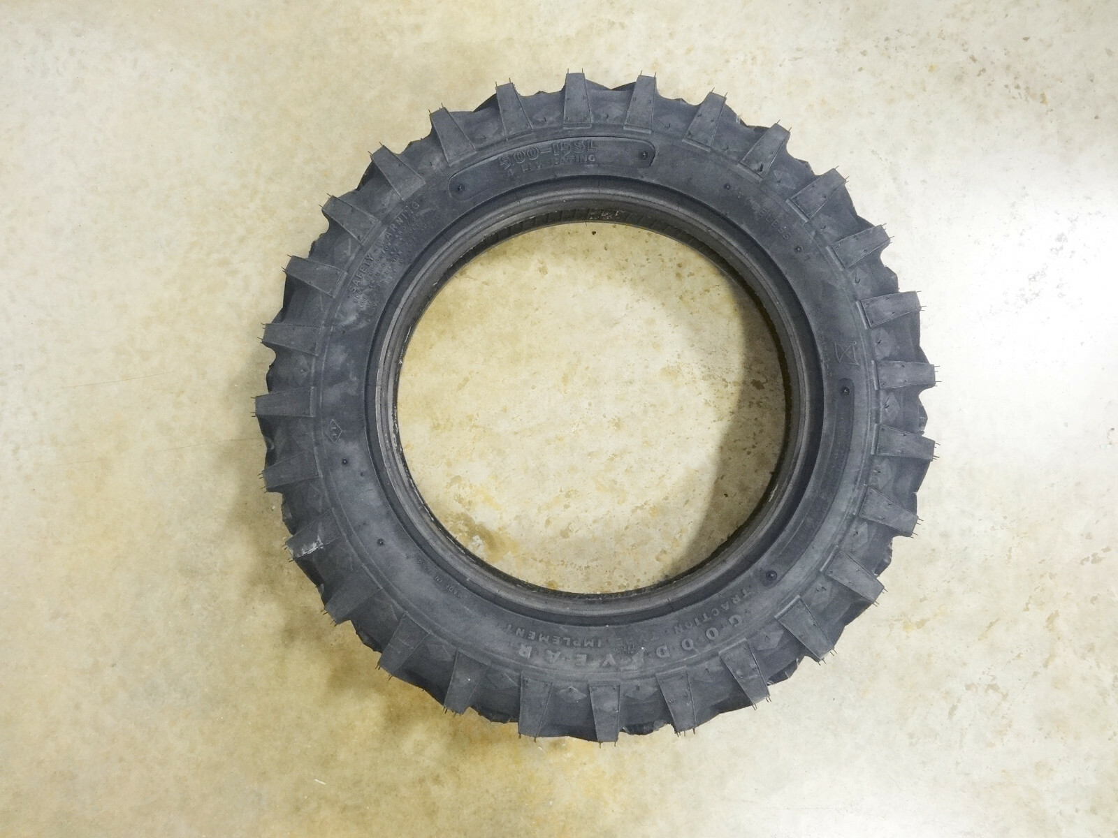 TWO New 5.00-15 Goodyear I-3 Traction Implement Farm Tires Tubeless Hay ...