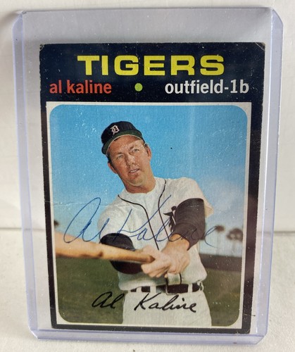 1971 Topps #180 Al Kaline HOF Auto Hand Signed Baseball Card | eBay