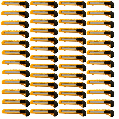 50 Safety Box Cutter Utility Knife Retractable Snap off Razor Blade ...