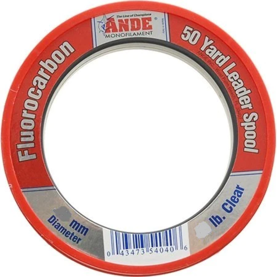 Ande Fluorocarbon Leader Clear 50yds 15-80lb | eBay
