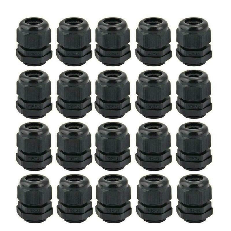 M20 Cable Gland Waterproof 20MM M20 Cable Gland IP68 Waterproof - Nylon ...