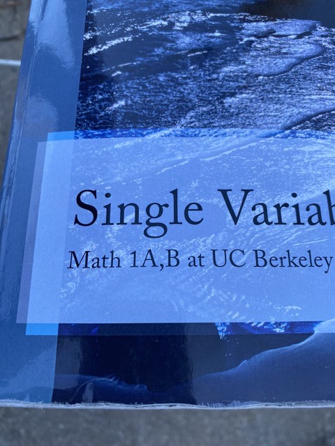 Single Variable Calculus 8th Edition Stewart Math 1a B at UC Berkeley for sale online | eBay