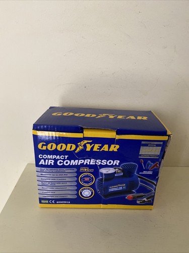 Goodyear Car Tyre Air Compact Compressor Pump Bike Cycle 3m Cord 12V ...