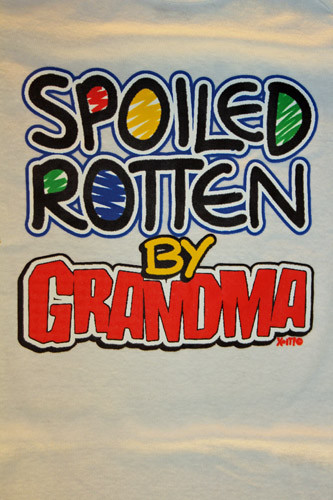 spoiled rotten by grandma funny t-shirt tee boy girl clothes graphic ...
