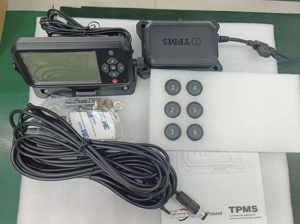 TPMS for Semi Trucks - Tire Pressure Monitor System w/ 10 Sensor Kit US ...