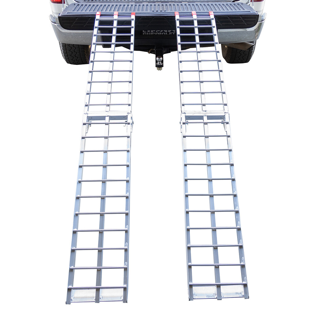 Pit Posse Pair of Lawn Mower ATV Folding Loading Ramps Aluminum 89 ...