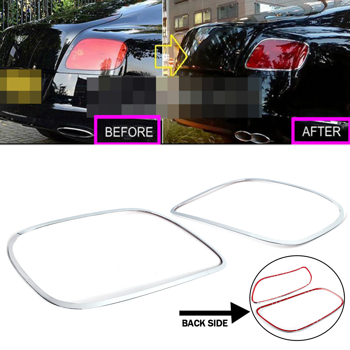 For Bentley Continental GT GTC 2Dr Rear Trims Tail Lights Lamp Rims ...