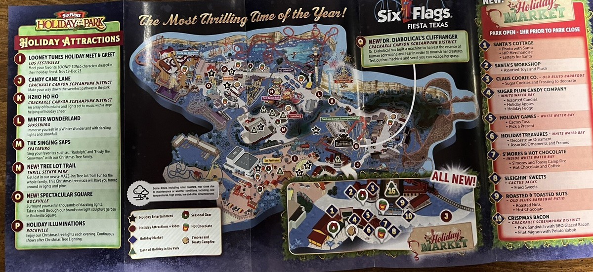 Six Flags Map 2022