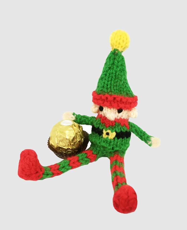 KNITTING PATTERN 301: Christmas Elf Smartie tube bags +chocolate orange ...