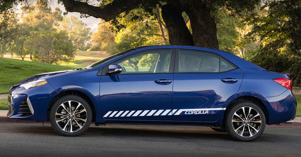 Racing Graphic Stripe Car Vinyl Decal Sticker Fit for Toyota Corolla ...