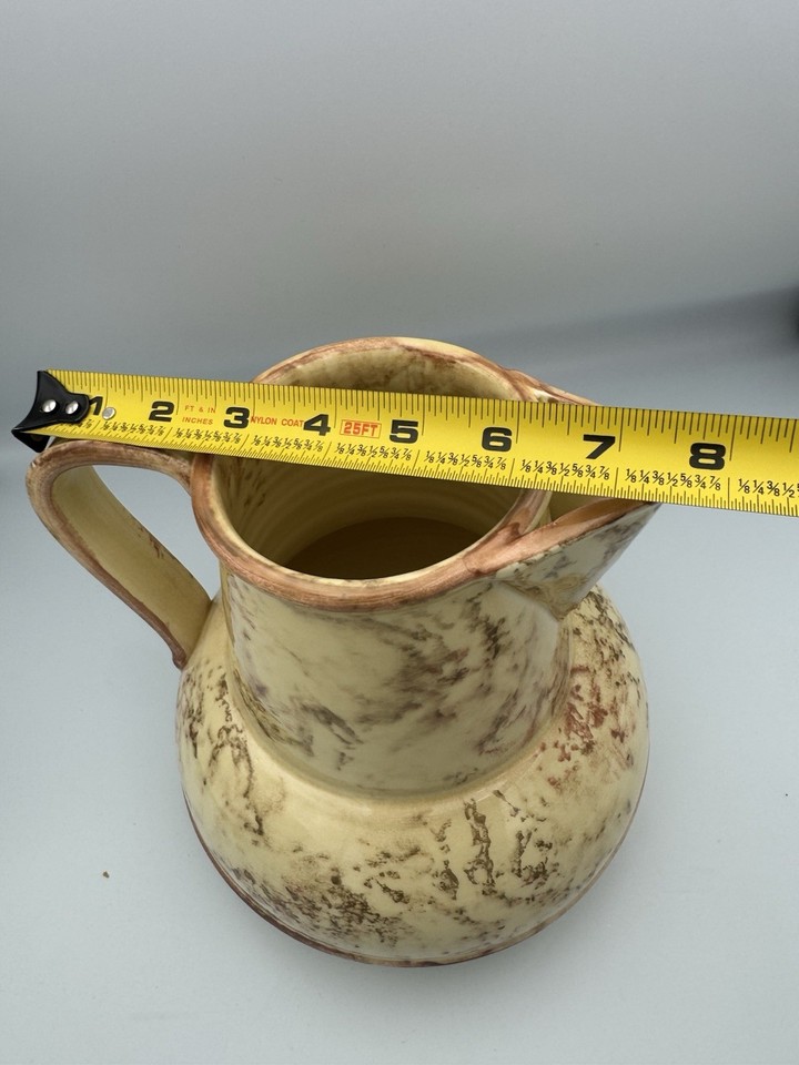 VTG 19th Century Yellow Ware Spongeware Spatterware Pottery made in ...