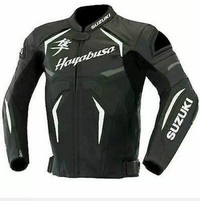 Suzuki Hayabusa Motorbike Riding Jacket Motorcycle Leather Racing ...