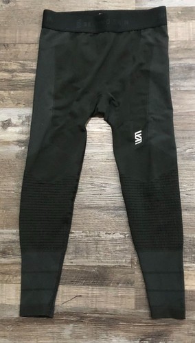 Second Skin Mens Medium Black Athletic Compression Leggings | eBay