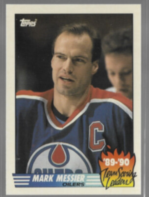 MARK MESSIER 1990 Topps Scorring Leaders Glossy #16. OILERS | eBay