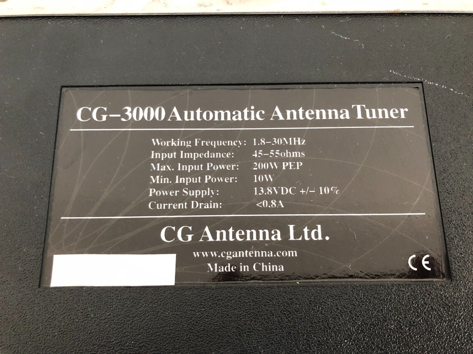 CG Antenna Ltd CG-3000 Automatic Antenna Tuner | eBay UK