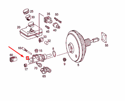 NEW MERCEDES-BENZ SPRINTER 903 BRAKE MASTER CYLINDER A0004316301 | eBay