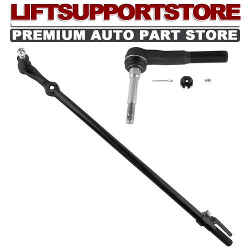 2PCS Drag Links Outer Tie Rod Pitman To Steering Arm For Ford F-250 F ...
