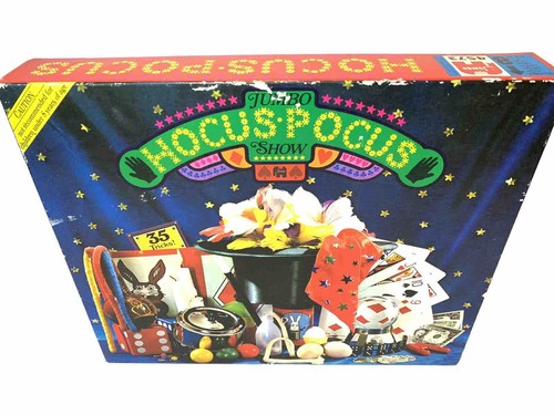 Vintage Hocus Pocus Magic Show Kit Toy Jumbo 573 1976 Rare Magic Book ...