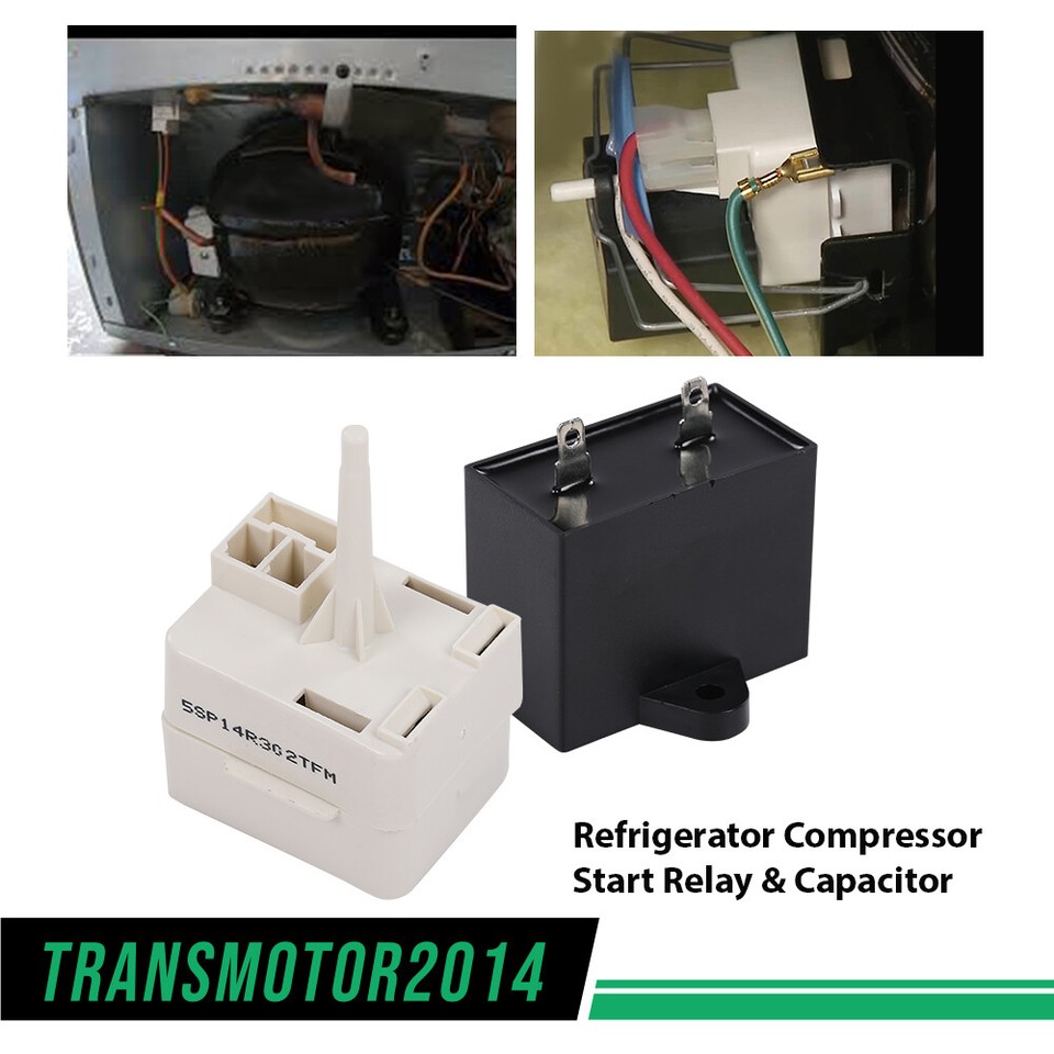 W10613606 Refrigerator Compressor Start Relay&Capacitor Fit For ...