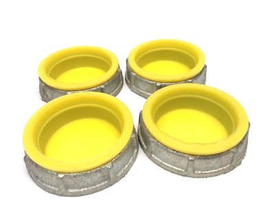 OZ Gedney 3-200 Capped Bushing Threaded 2" Inch Malleable Iron LOT OF 4 ...