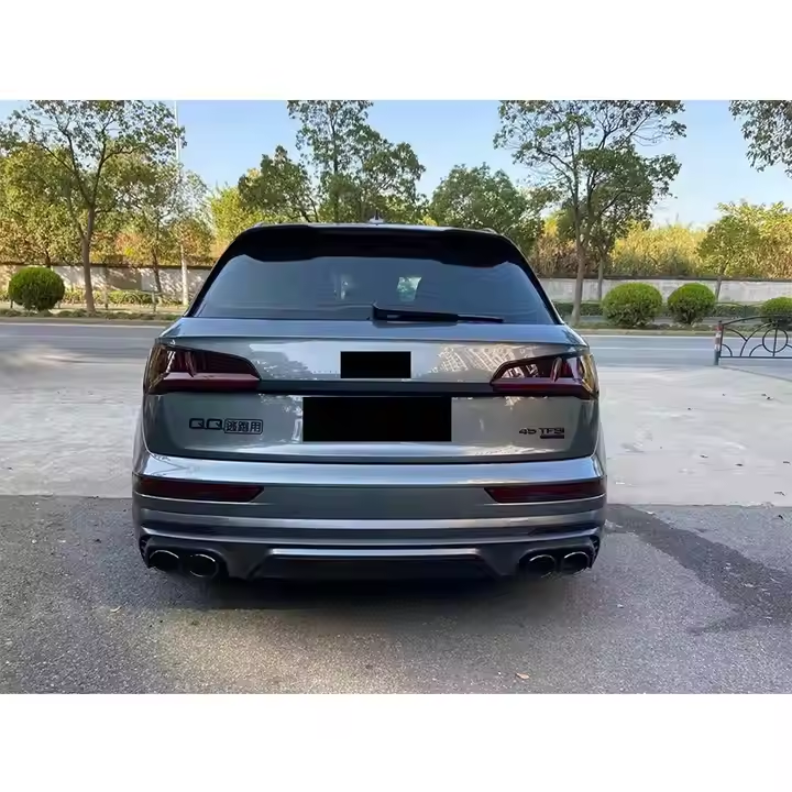 For Audi Q5 S-line SQ5 2018-2021 Rear Diffuser With Tailpipe Exhaust ...