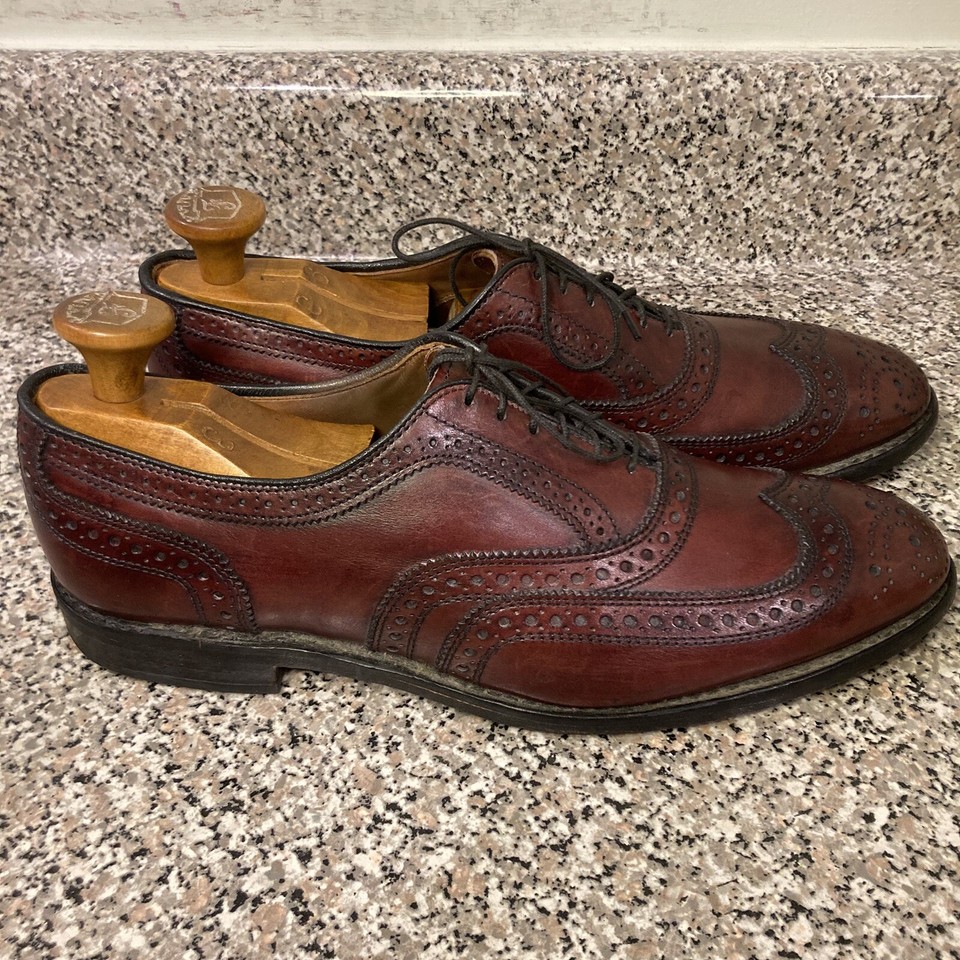 Allen Edmonds McAllister 6225 Men's Merlot Short Wing Oxford 9B EUC | eBay