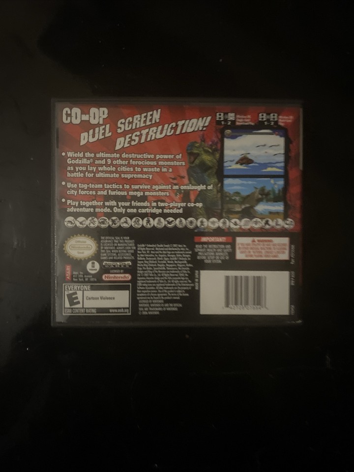 Godzilla Unleashed: Double Smash Nintendo DS Complete CIB w/ Manual ...