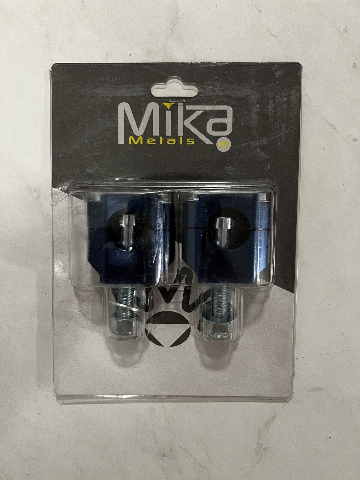 Mika Metals Rubber Mounted Handlebar Clamps 1-1/8" Blue | eBay