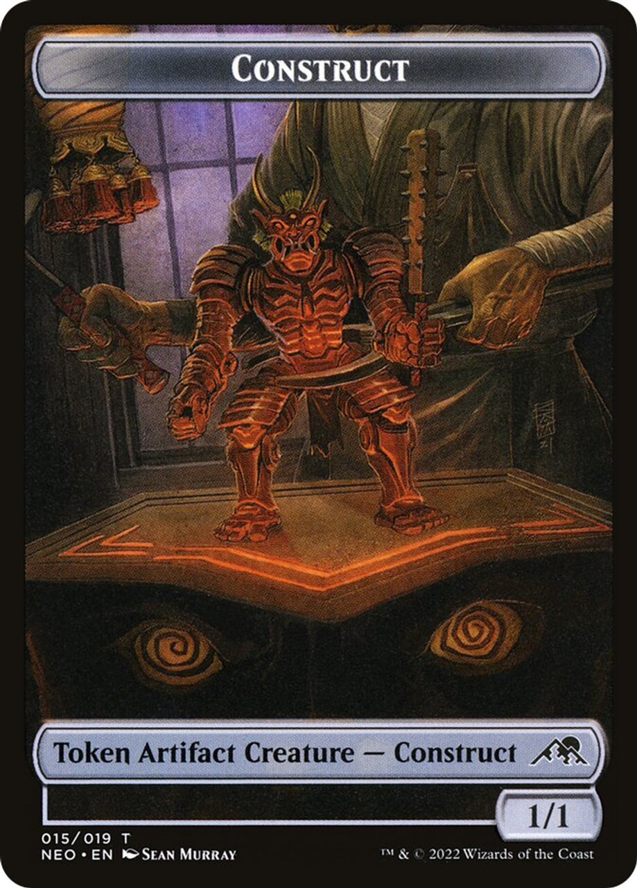 10 Token Cards - CONSTRUCT Tokens - Kamigawa: Neon Dynasty (NEO ...