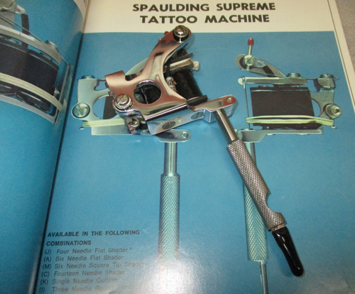 VINTAGE TATTOO SPAULDING ROGERS SUPREME MACHINE SHADER 1983 | eBay