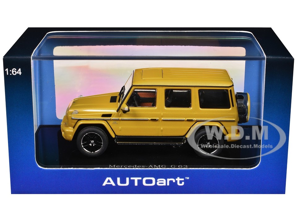 2017 MERCEDES-BENZ AMG G 63 SOLAR BEAM YELLOW 1/64 MODEL CAR BY AUTOART ...