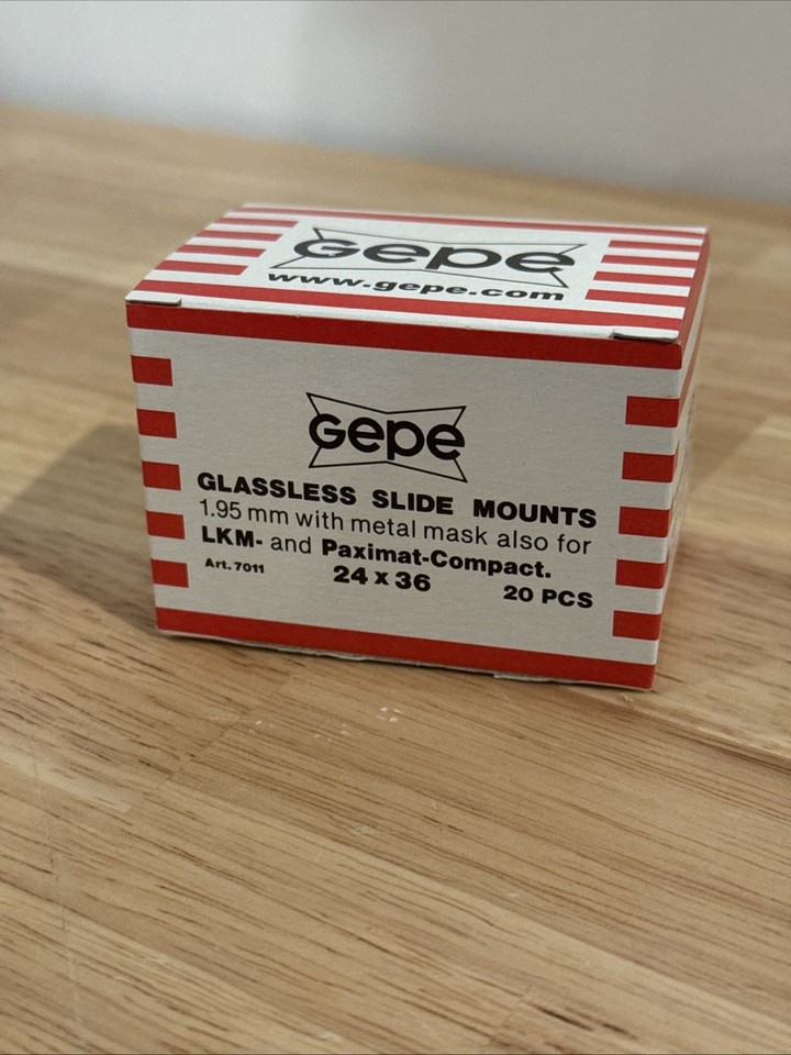 20 PC Gepe Glassless Slide Mounts 1.95mm, 24x36mm, Art 7011 | eBay