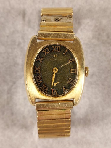 Vintage 1950's Waltham 10k RGP Bezel & 10K GF Band Men's Wristwatch ...