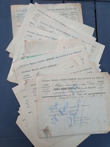 Lot de factures Louis Sebert, Saint Brieuc. 1885. | eBay