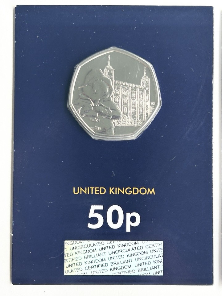 2018-2019 Paddington Bear 50p Fifty Pence Coin x2 in Change Checker ...