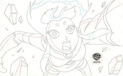 Teen Titans Animated Series- Original Production Drawing-Starfire ...