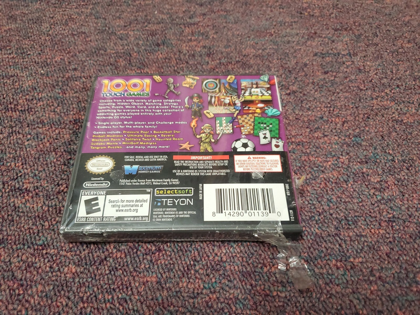 1001 Touch Games (Nintendo DS, 2011) 814290011390| eBay