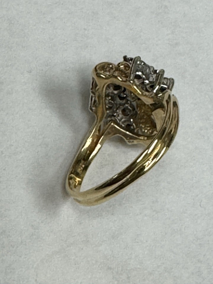 14k Gold And Diamond Clust Ring ( Approx. 1 Ct Tw ) | eBay