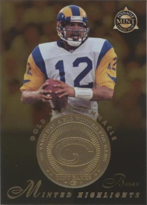 1997 Pinnacle Mint Collection - Tony Banks #29 Gold Team Pinnacle for ...