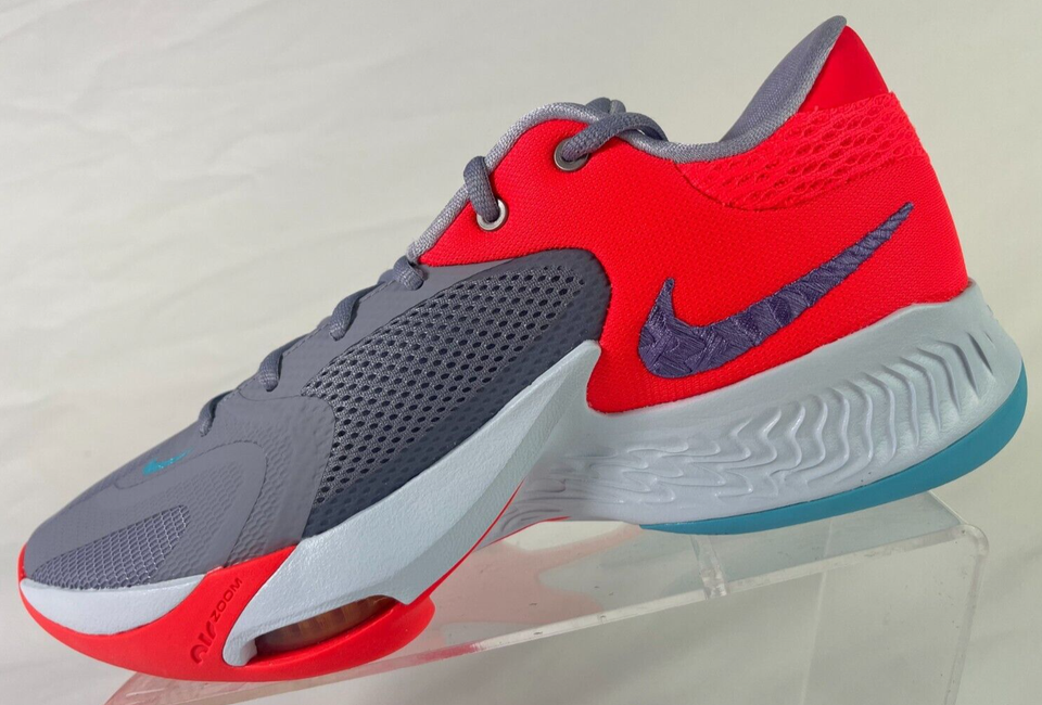 Nike Zoom Freak 4 Paris Grey Purple Red DJ6149-500 New Giannis Mens ...