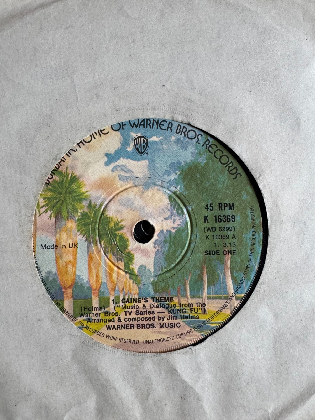 Jim Helms - Caines Theme (From the TV show 'Kung Fu')- 1973 soundtrack ...