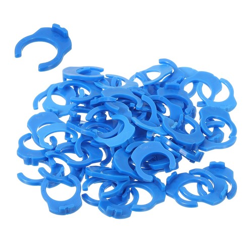 Locking Clip for RO Tube Quick Connect Clips Clamps, Blue 100Pcs 3/8 ...