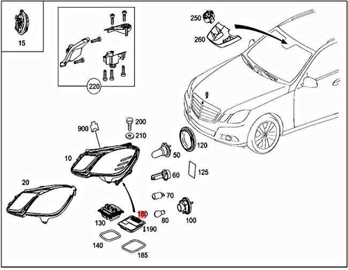 Genuine MERCEDES A207 C207 S212 W207 W212 Control unit complete ...