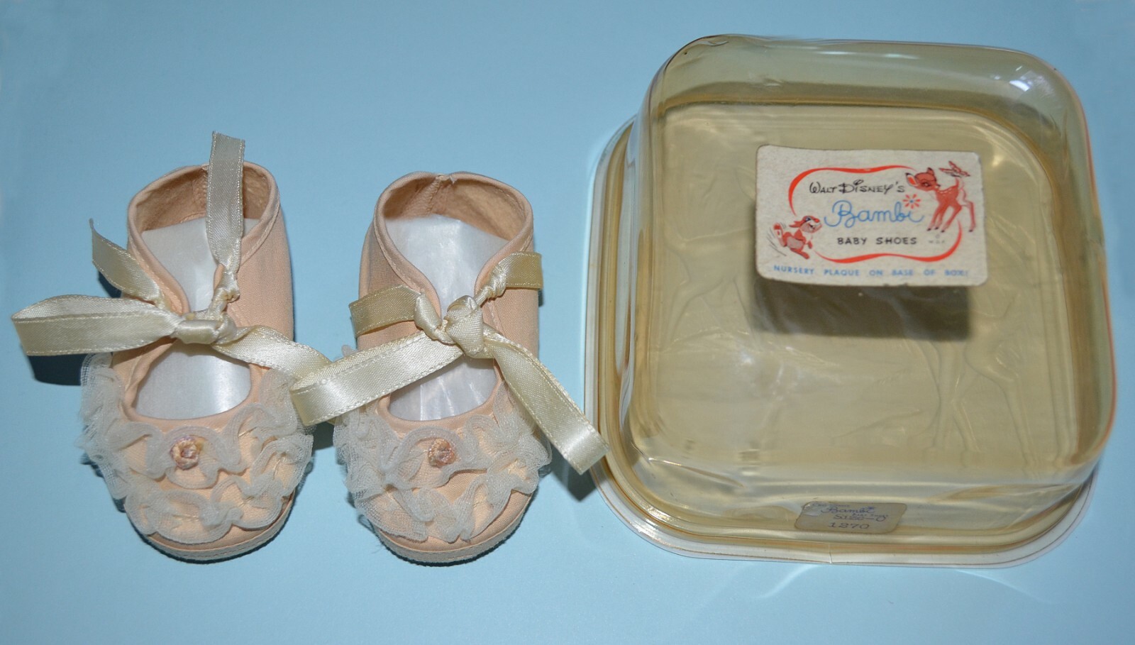 vintage 1958 Walt Disney Bambi Baby Shoes original bo… - Gem