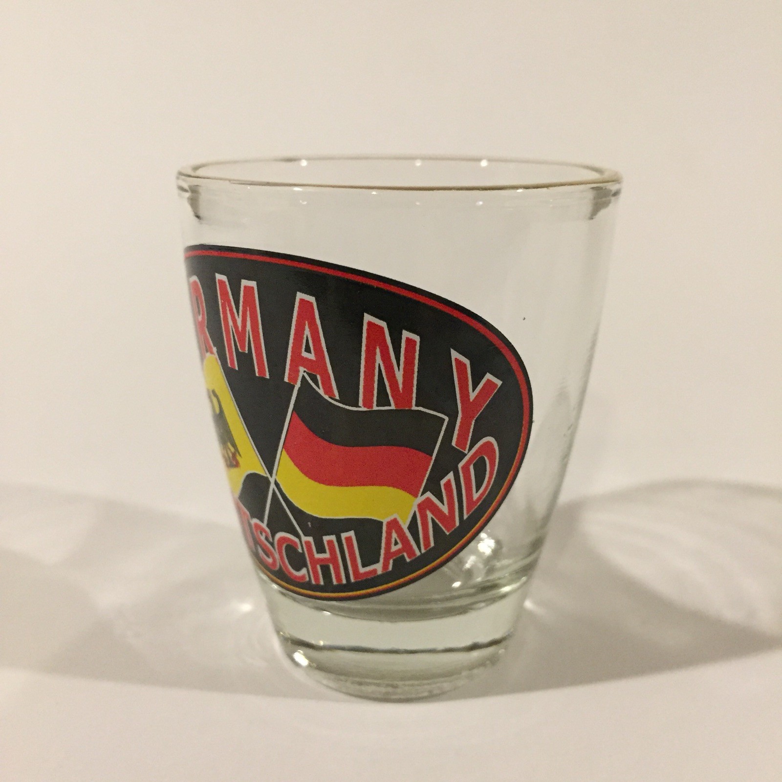 Germany Deutschland Shot Glass Gold Rim 2” Excellent Condition/Barware ...