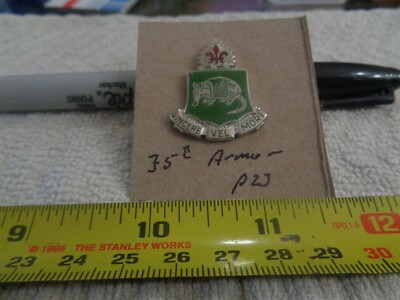 35th Armor P23 Unit Crest, DI, DUI (DRAW#115) | eBay