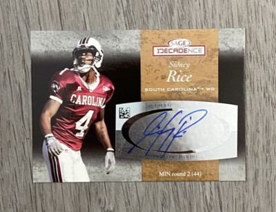 2007 SAGE Decadence Autograph | Sidney Rice | #27 | USC Gamecocks | eBay